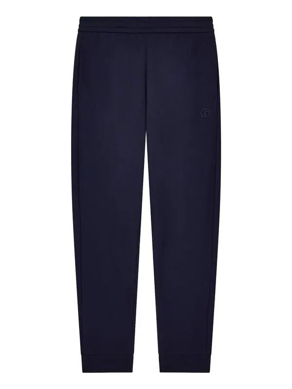 Giorgio Armani Cotton And Cashmere Joggers - Blue