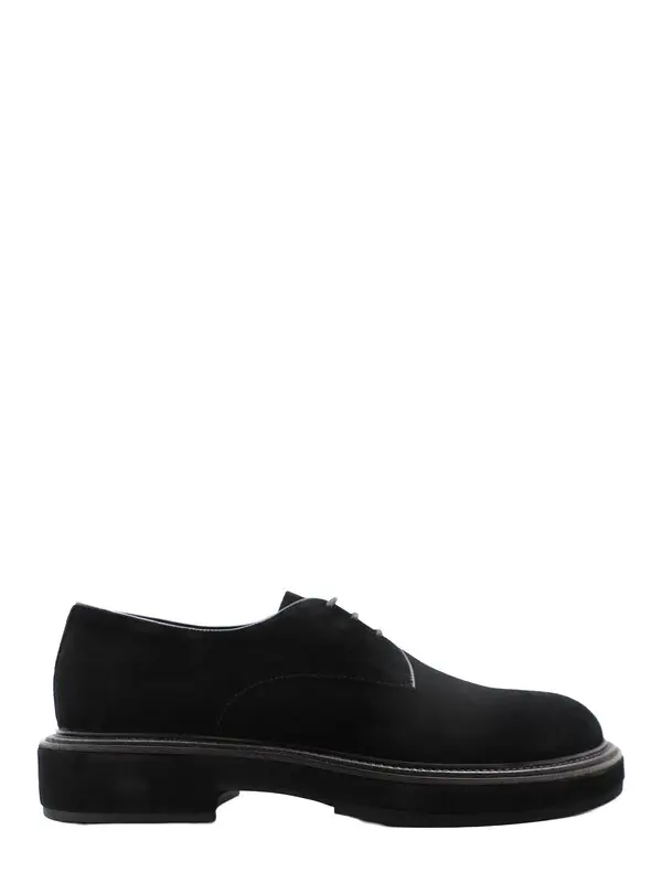Giorgio Armani Suede Lace-up Derby - Black