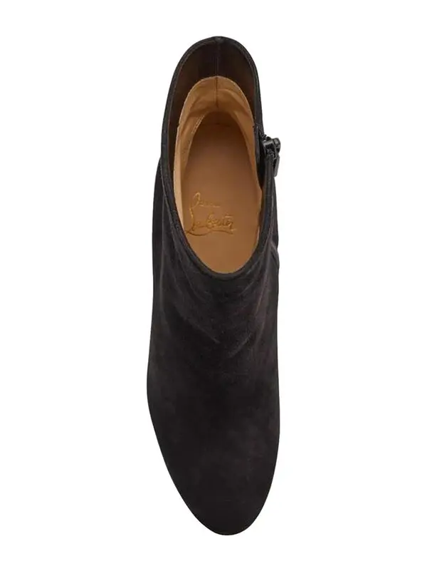 CHRISTIAN LOUBOUTIN 55mm Loo Suede Ankle Booties - Black