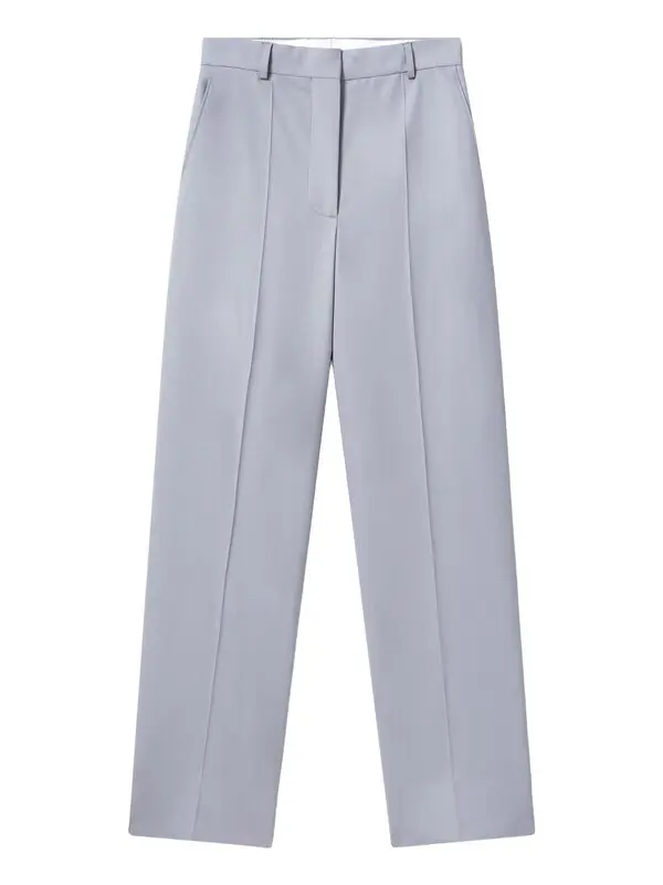 Stella McCartney Low-rise Straight-leg Trousers - Cloudy Blue