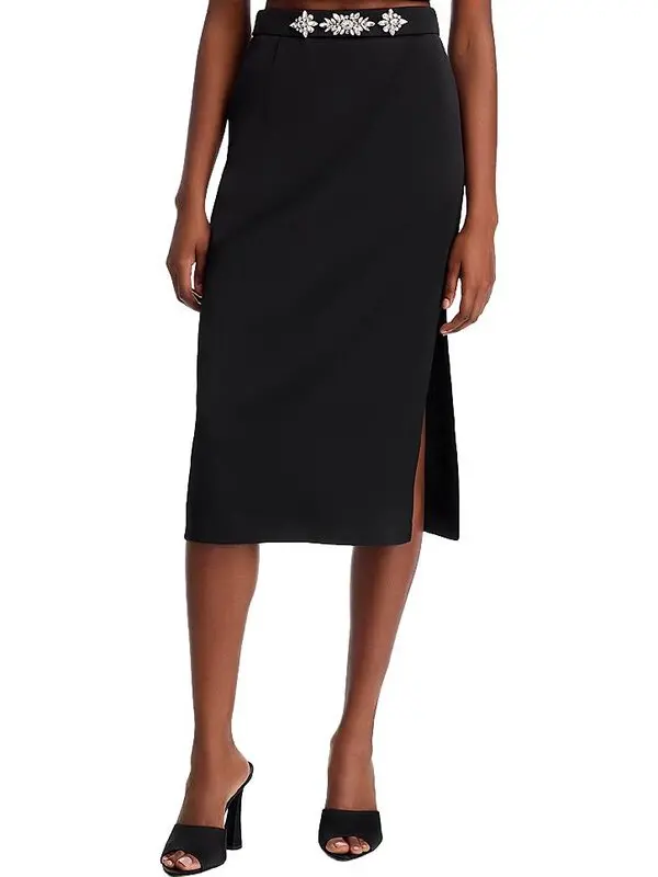 Generation Love Kori Embellished Skirt - Black/clear