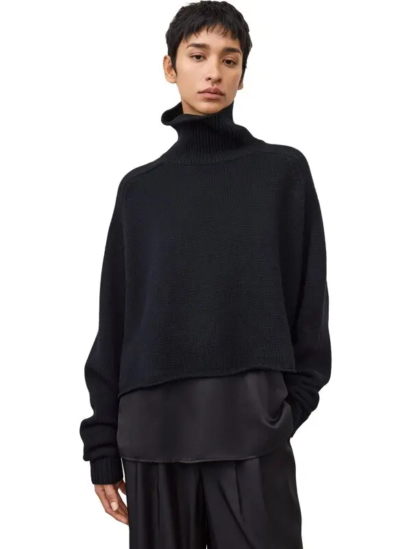 LISA YANG STORE Cashmere Cathie Sweater - Black