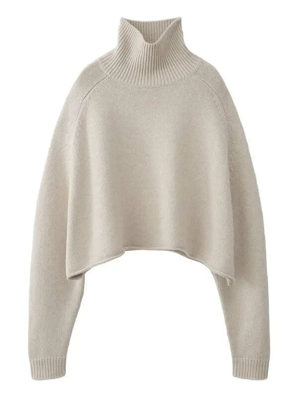 LISA YANG STORE Cashmere Cathie Sweater - Oyster
