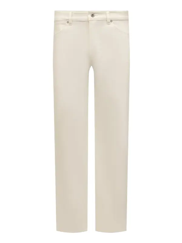 JIL SANDER Regular Fit Denim Trousers - White