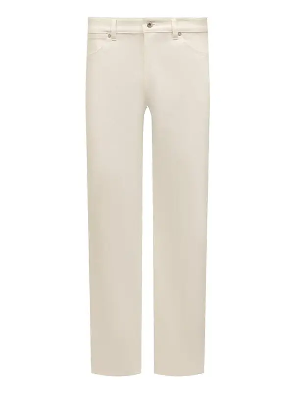 JIL SANDER Regular Fit Denim Trousers - White