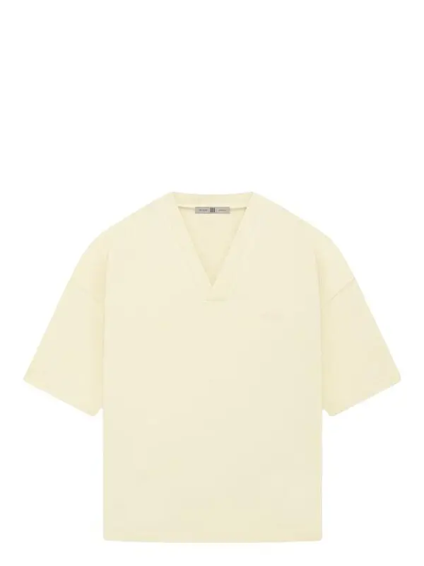Fear Of God Athletics Heavy Jersey Vneck Tee Shirt - Pale Yellow