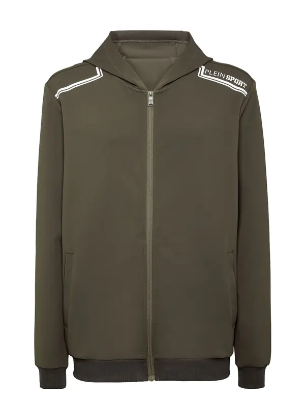 PLEIN SPORT Zip-down Hoodie - Green