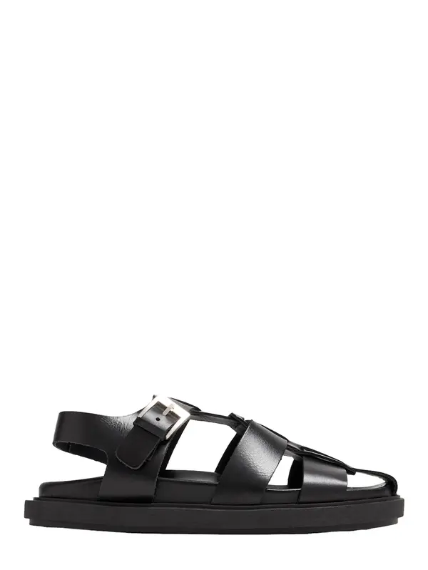 ALOHAS Leather Sandals - Black