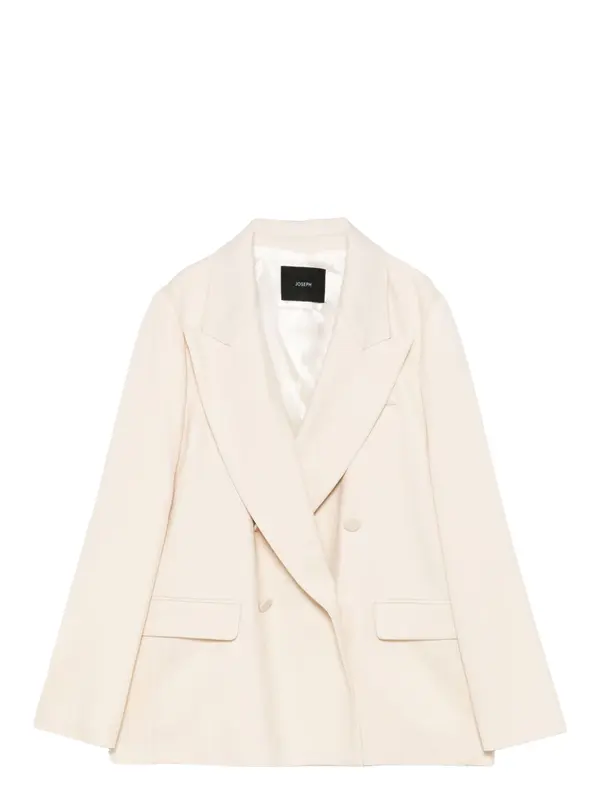 JOSEPH Jaden Double-breasted Blazer - Neutrals