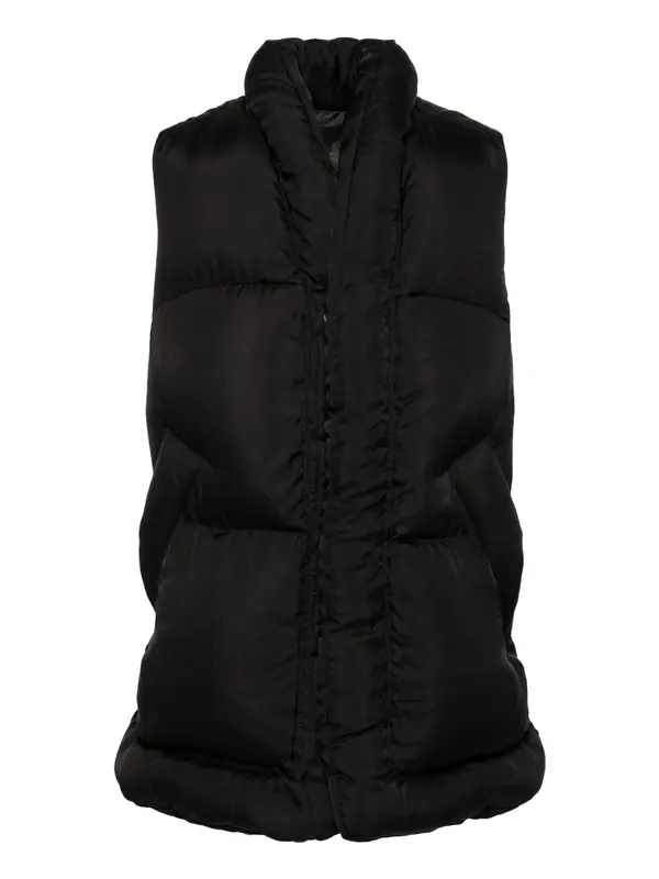 MORDECAI Sleeveless Padded Down Coat - Black