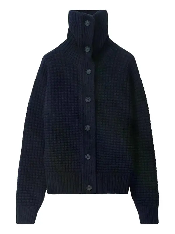 Fabiana Filippi Waffle-knit Cardigan - Blue