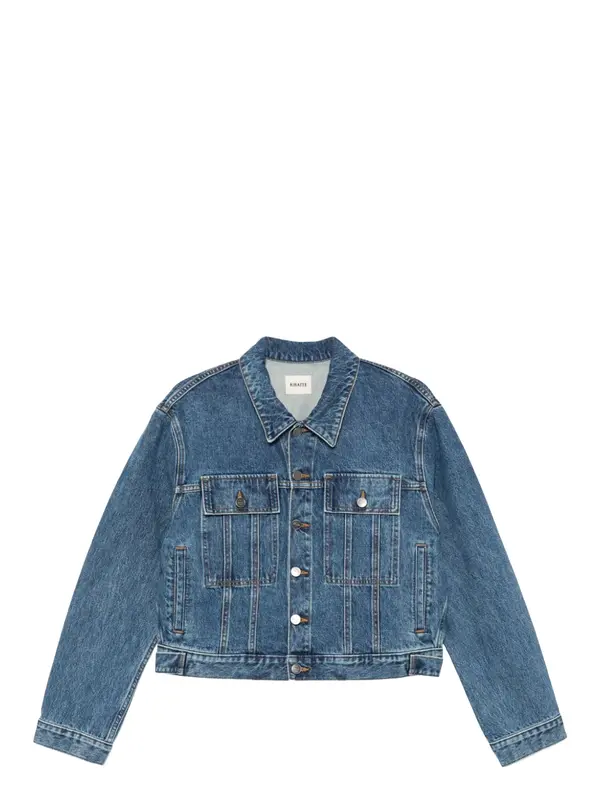 Khaite Saunder Denim Trucker Jacket - Blue