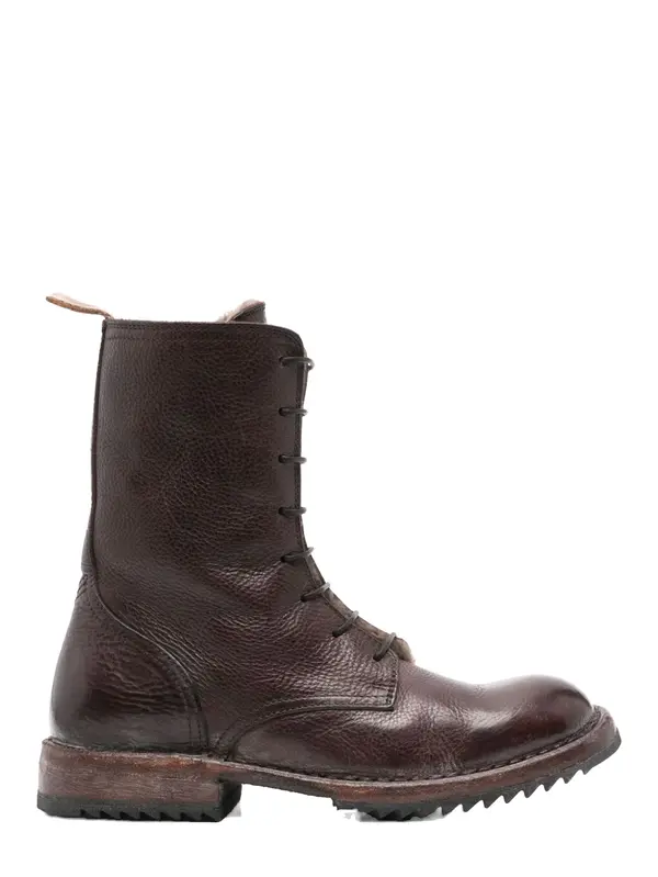 Moma Leather Ankle Boots - Brown