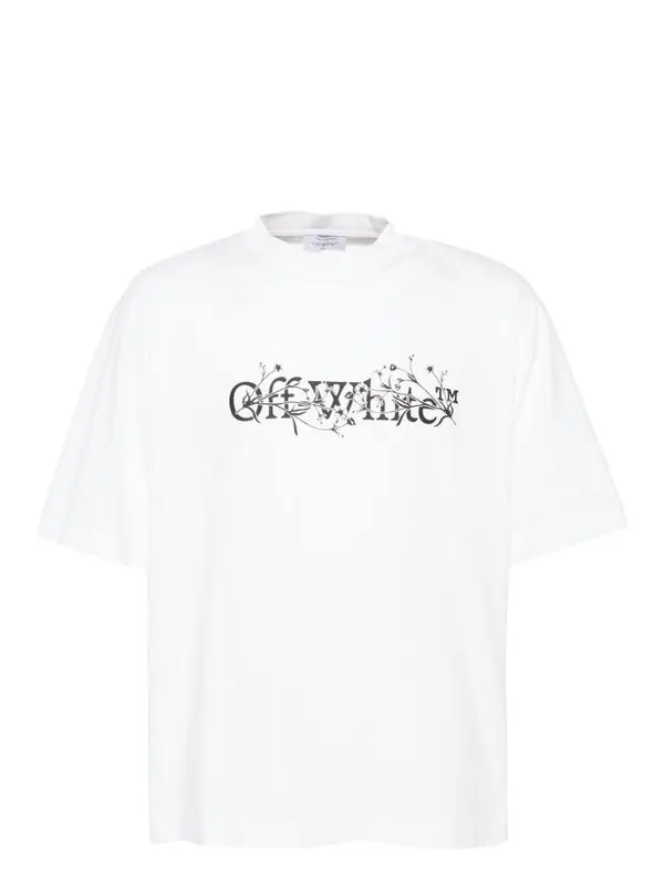 Off-White Bookish Flower Skate T-shirt - White