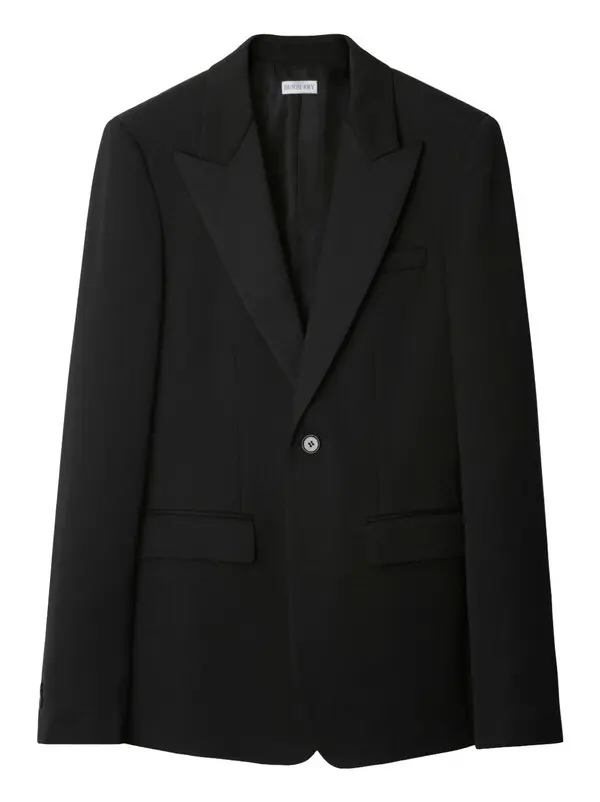 Burberry Wool Blazer - Black