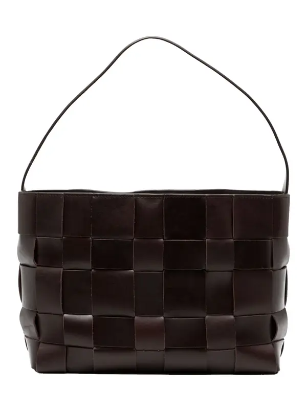 ST. AGNI Woven Mini Shoulder Bag - Brown