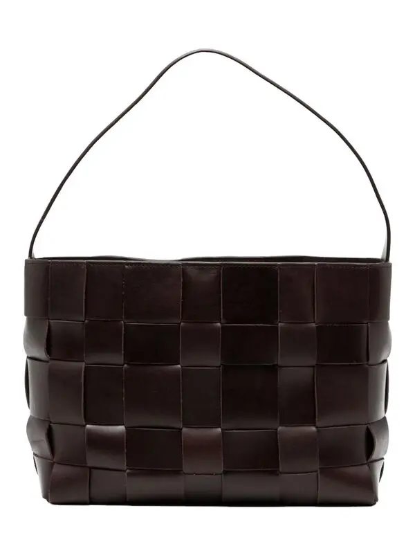 ST. AGNI Woven Mini Shoulder Bag - Brown