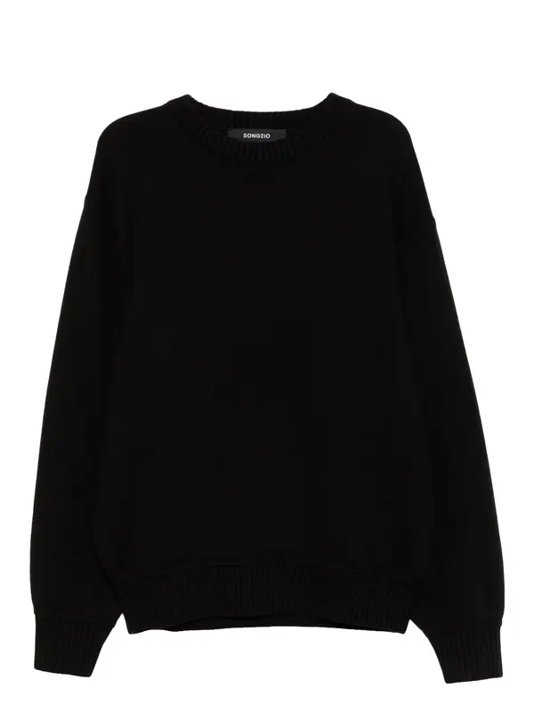 SONGZIO Elbow-patch Jumper - Black