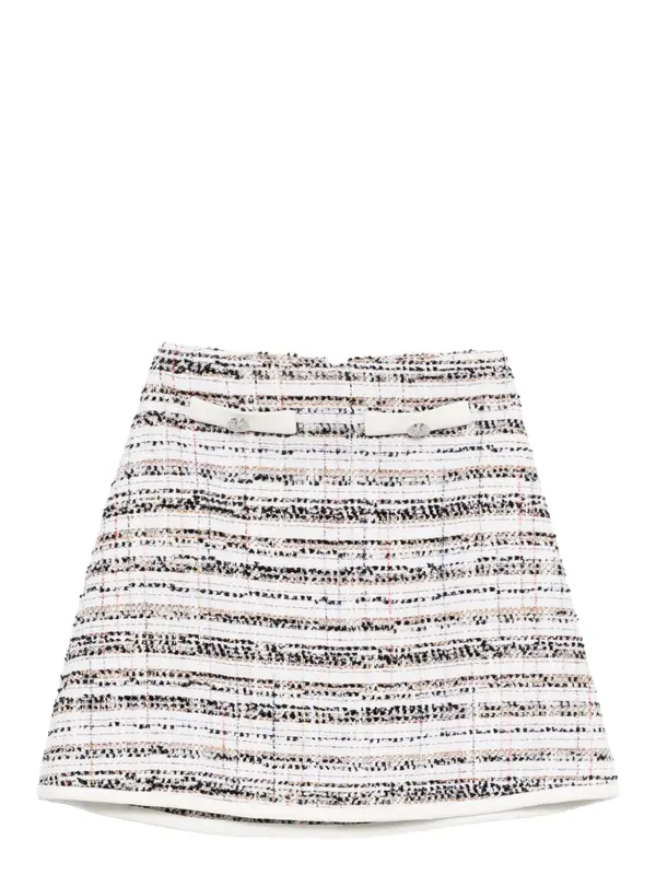 Giambattista Valli Tweed Mini Skirt - White