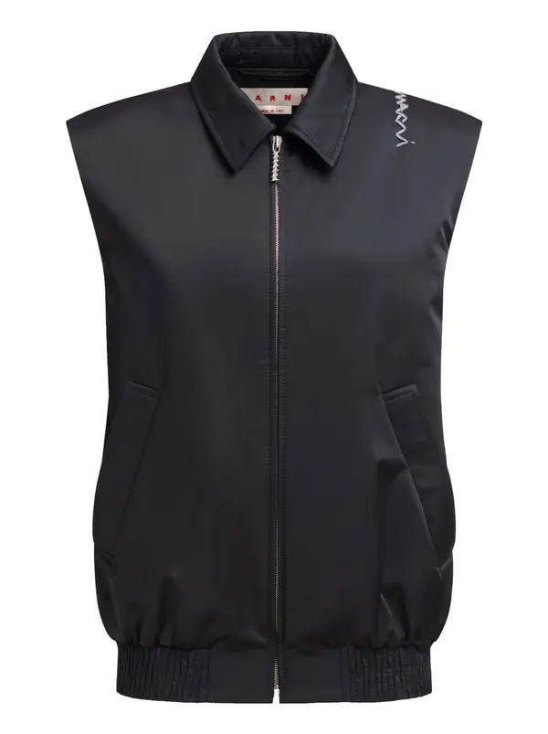 Marni Zip-up Waistcoat - Black