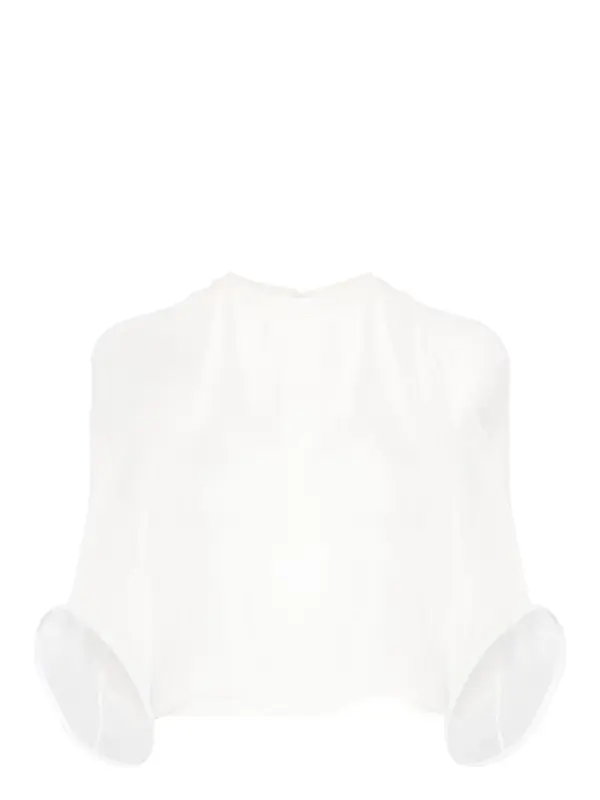 ATU BODY COUTURE Structured-cuffs Blouse - White