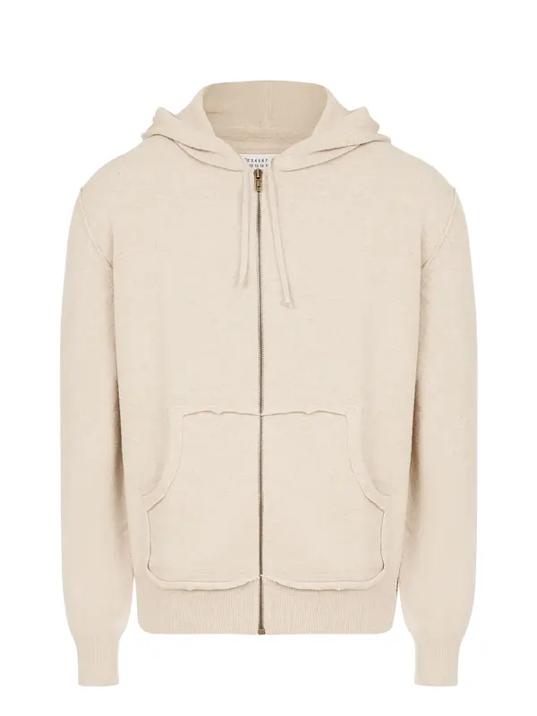 MAISON MARGIELA Zipped Hoodie - Neutrals