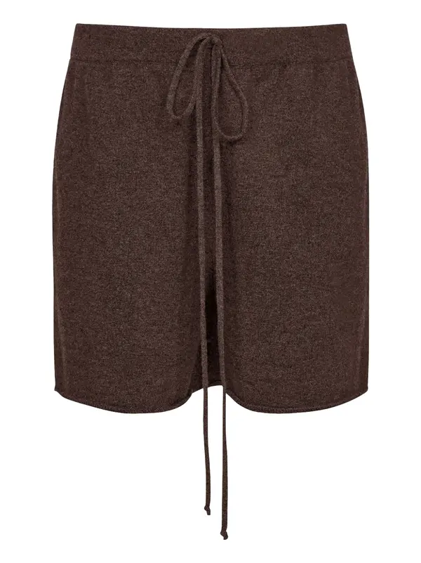 MAISON MARGIELA Four-stitch Logo Track Shorts - Brown