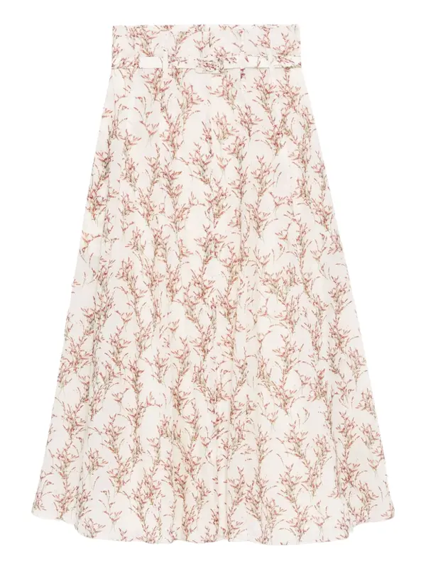 Gabriela Hearst Dugald Flared Skirt - Neutrals