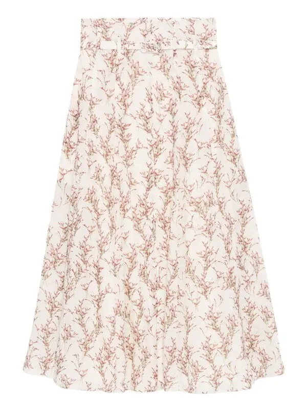 Gabriela Hearst Dugald Flared Skirt - Neutrals