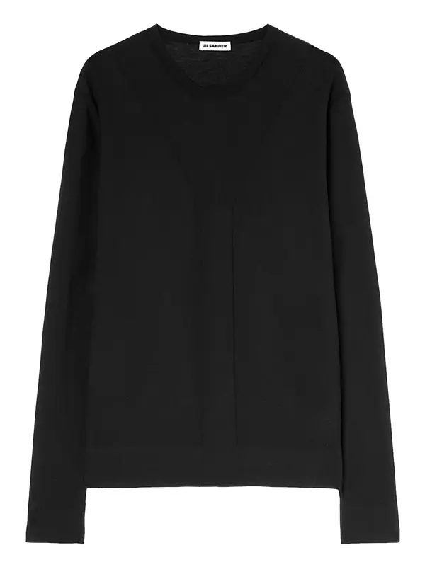 JIL SANDER Crew-neck Jumper - Black