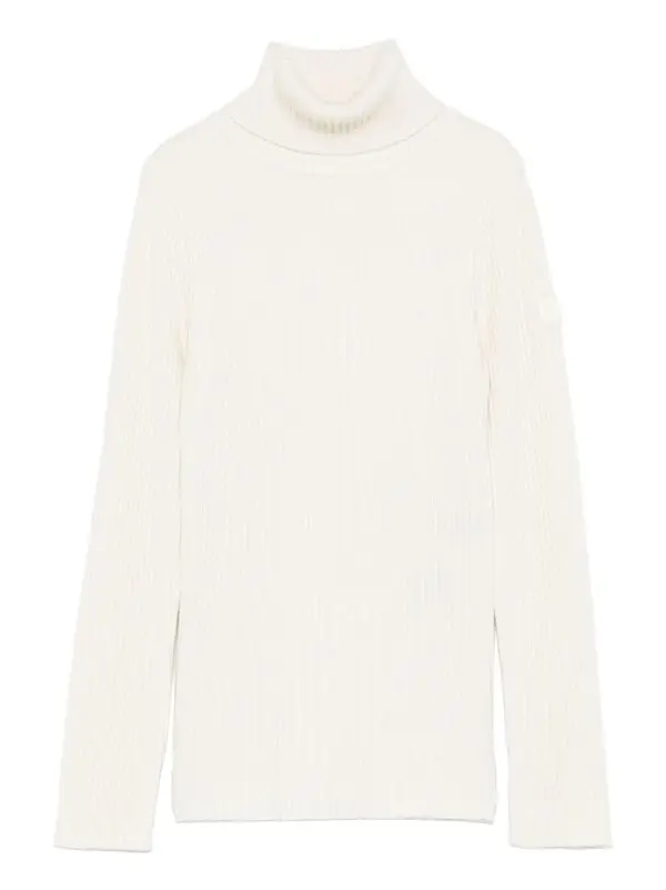 YVES SALOMON Turtleneck Sweater - Neutrals