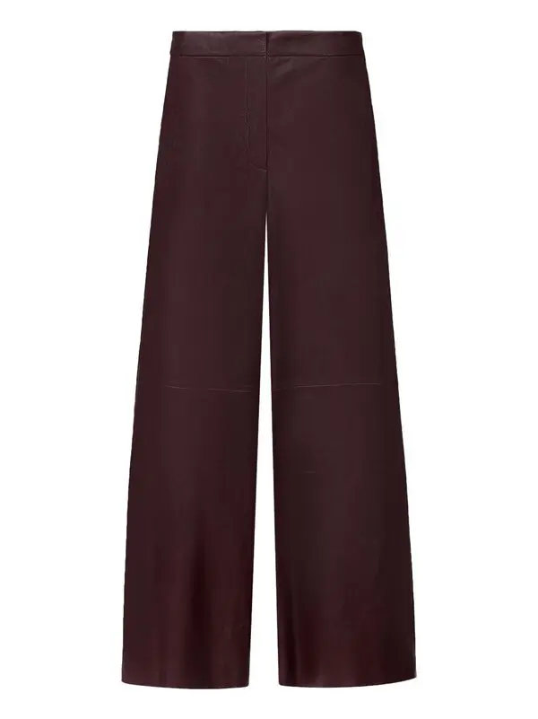 Fabiana Filippi Leather Trousers - Red