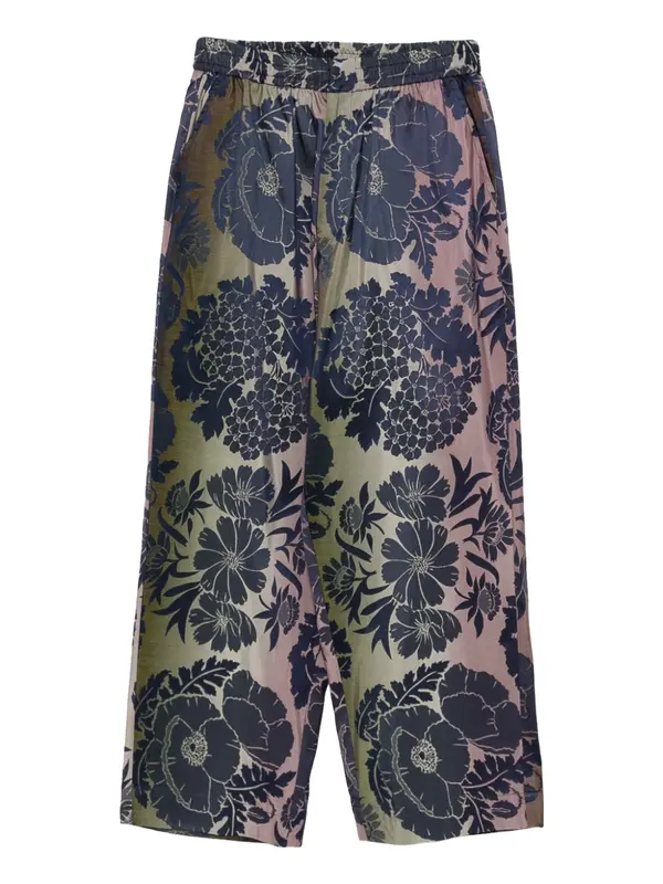 Biyan Jacquard Pants - Purple