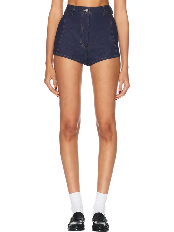MIMCHIK Tap Denim Short - Indigo