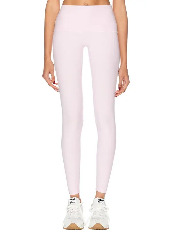 Year Of Ours Ballet Fold Over Legging In Pink - Plie Pink