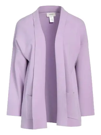 VICOLO Solid Knit Cardigan - Purple