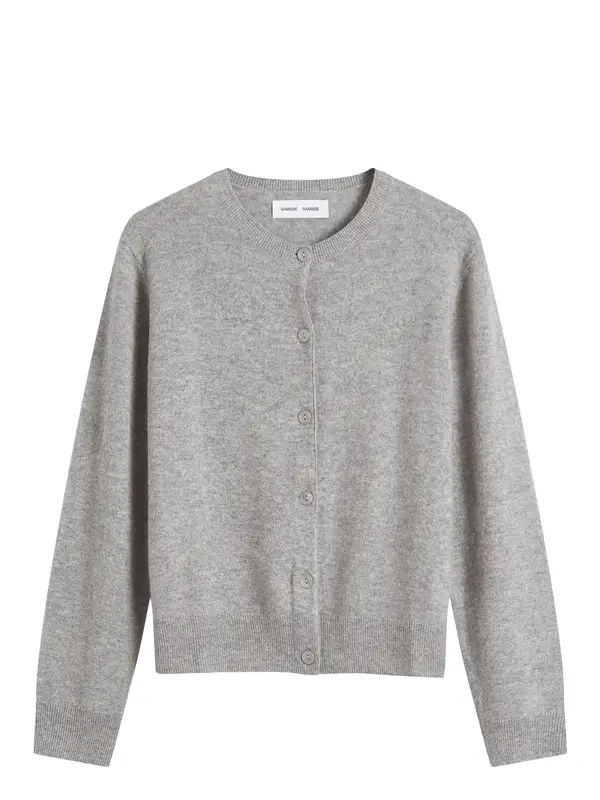 SAMSØE SAMSØE Saboston Cashmere Cardigan - Grey Mel.