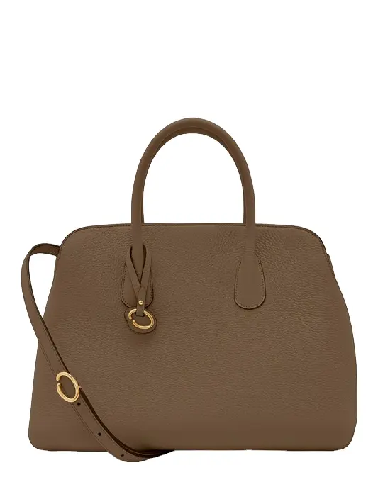 Oscar De La Renta The Ivy Top Handle Bag - Natural