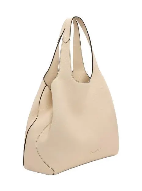 Oscar De La Renta Topaz Leather Tote - Natural