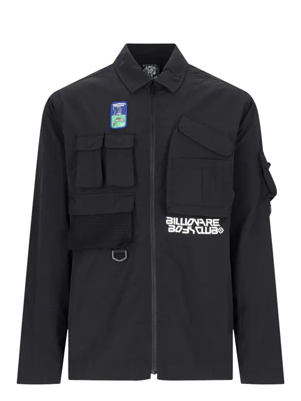 BILLIONAIRE BOYS CLUB Multi-pocket Shirt Jacket - Black