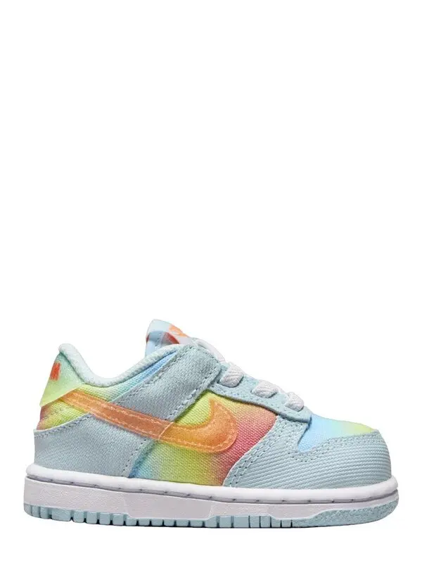 Nike Dunk Low Total Orange Sneakers - Glacier Blue/light Lemon Twist/aquarius Blue