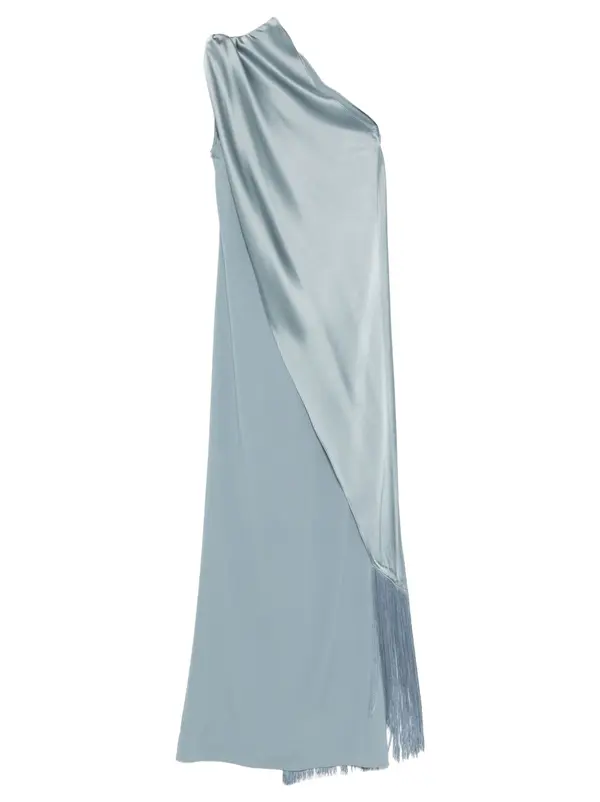 TALLER MARMO Fringed Maxi Dress - Blue