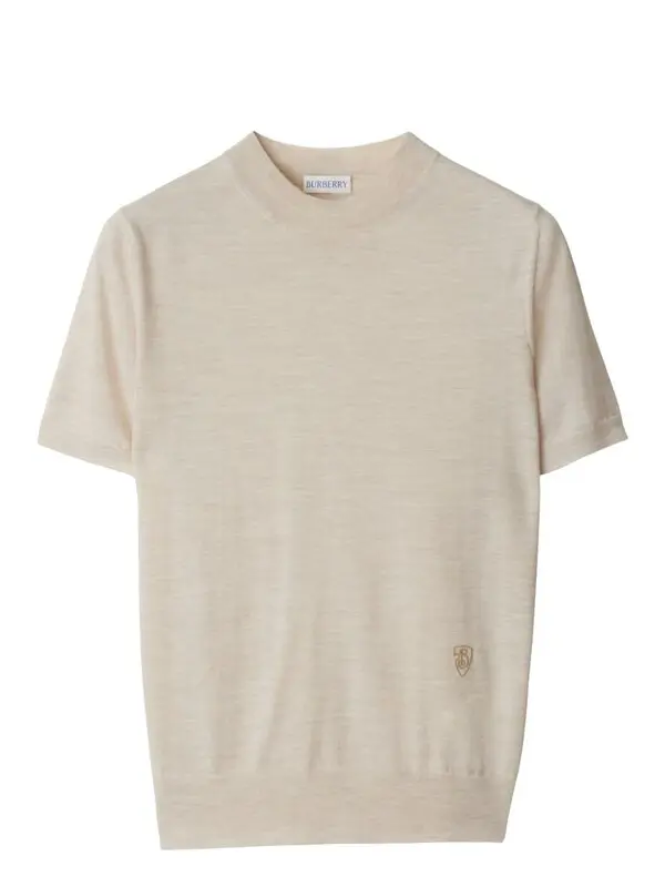 Burberry Wool T-shirt - Neutrals
