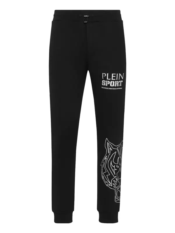 PLEIN SPORT Tiger Track Pants - Black