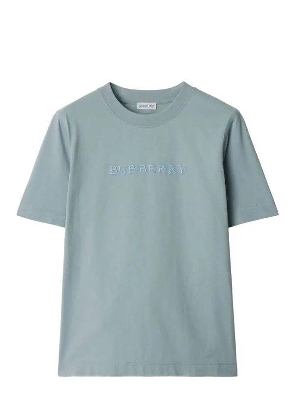 Burberry Paisley Logo T-shirt - Blue