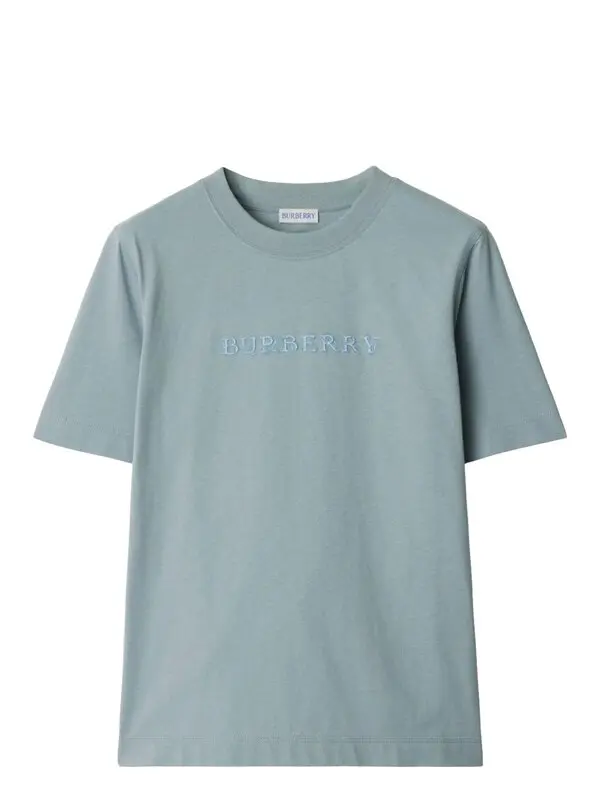 Burberry Paisley Logo T-shirt - Blue