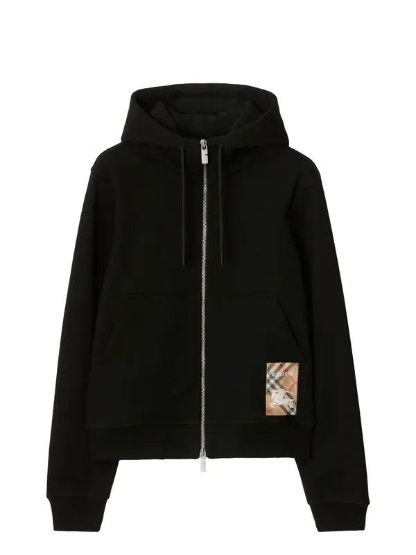 Burberry Jersey Hoodie - Black
