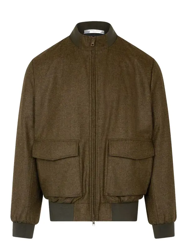 Boglioli Wool Bomber Jacket - Green