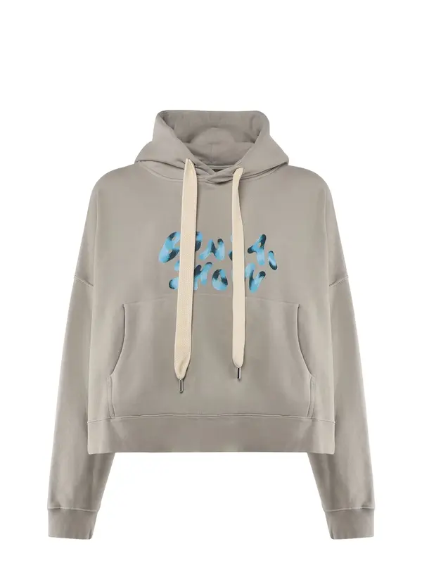 BONSAI Logo-print Hoodie - Neutrals
