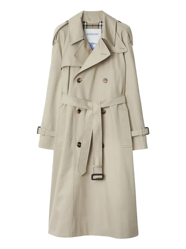 Burberry Castleford Long Trench Coat - Neutrals
